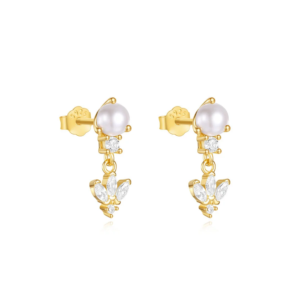 Bloomline Gold Drops - The White Jewelry
