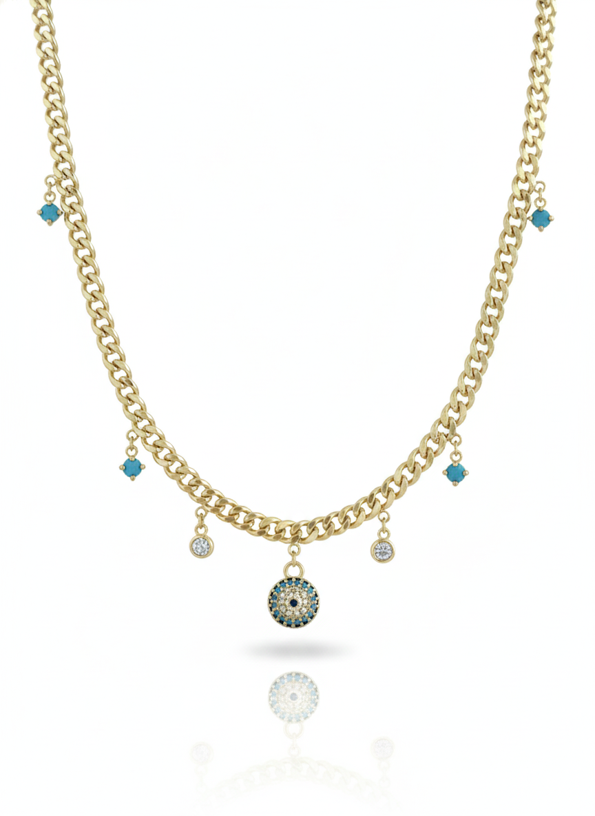 Golden Guard Necklace - The White Jewelry